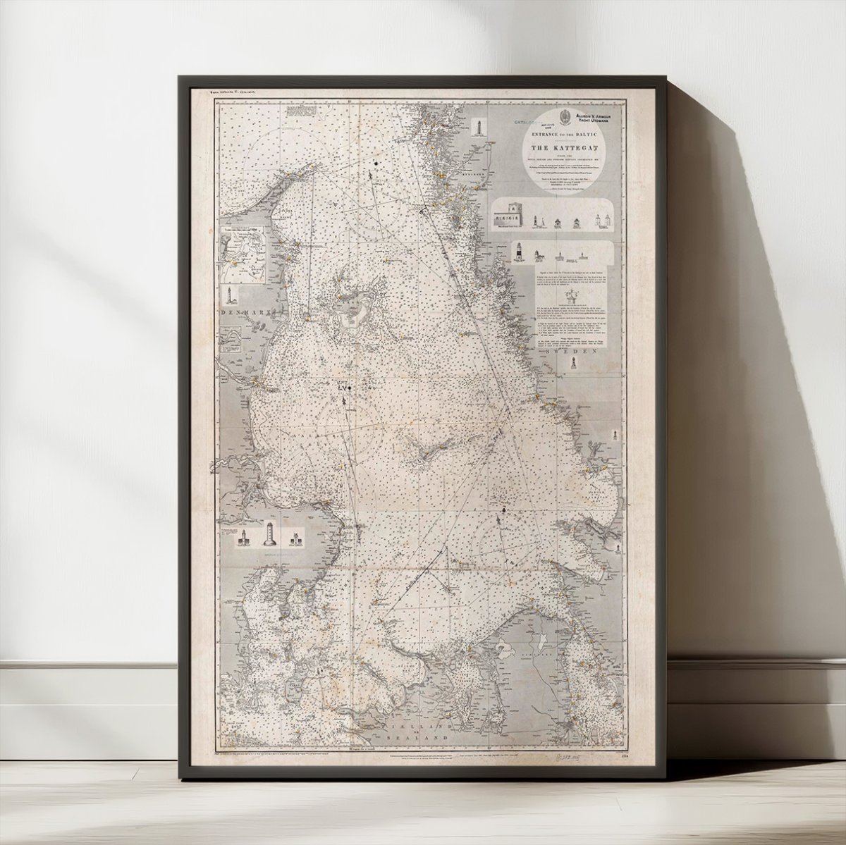 Kattegat 1852 - Søkort - Danske Kort - Gamlestreger